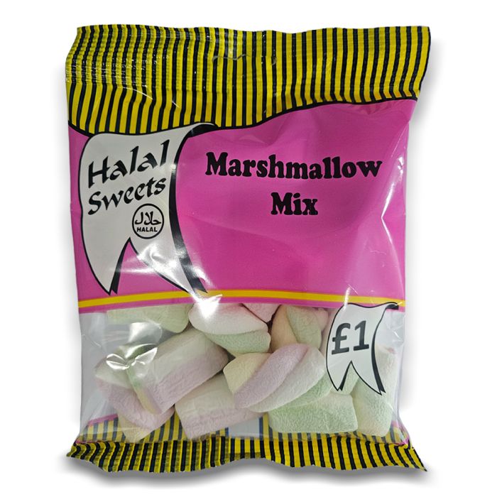 Halal Marshmallow Mix 100g - Wholesale Bagged Sweets - Wholesale ...